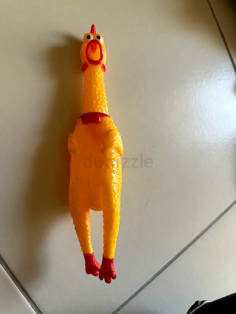 Squeezing chicken toy making noises | dubizzle